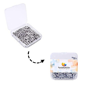PH PandaHall 100pcs Column Spacer Beads Tibetan Tube Beads Alloy Antique Silver Metal Jewelry Spacers Loose Beads Charms for Bracelet Necklace DIY Jewelry Making, 13x5mm, Hole: 3mm