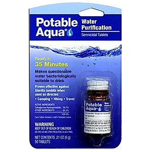Westinghouse 155Wh 150 Peak Watt Portable Power Station and Solar Generator (Solar Panel Not Included) | Potable Aqua Water Purification, Water Treatment Tablets - 50 count Bottle