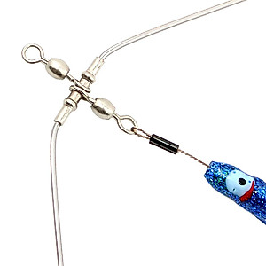 Clarkspoon Mini Spreader Bar - 8" | Spanish Mackerel Bluefish Bonito Nearshore (Neon Green)