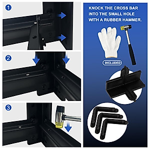PACHIRA E-Commerce 35.5" W x 16.5" D x 72" H Garage Shelving Heavy Duty Loads 2000LBS, 5 Tier Adjustable Storage Shelves Metal Shelving Garage Utility Rack