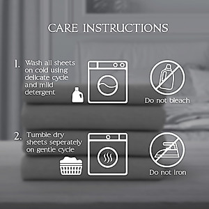 Northwest Ashford Home Essentials Bedding, 3 Piece Twin Size Sheet Set, Glacier Gray