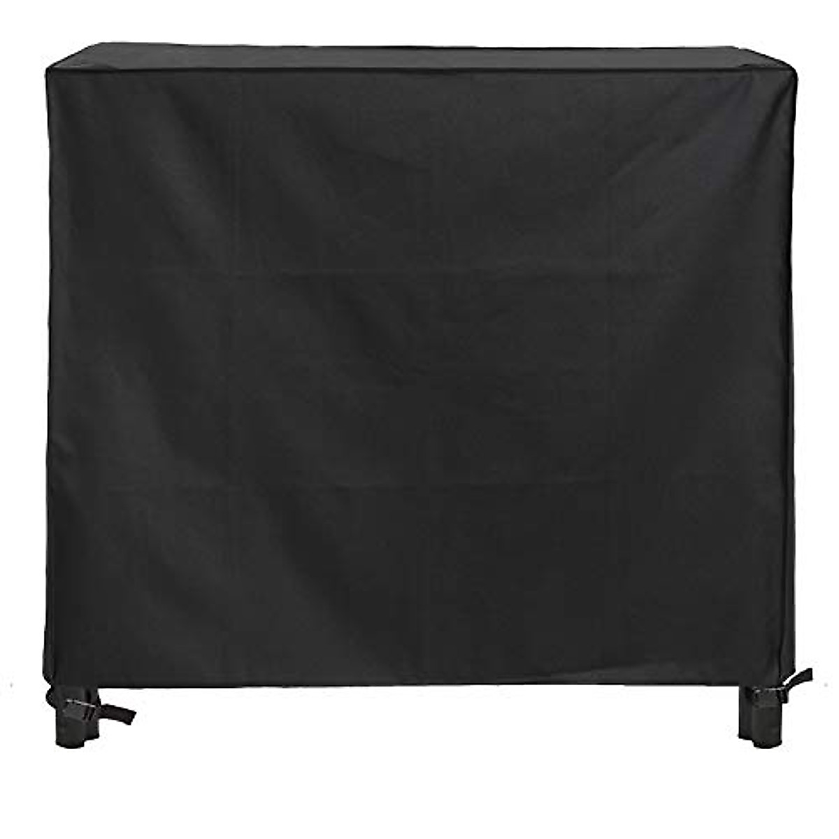 Modern Leisure Monterey 4 ft Outdoor Log Rack Cover, 48 L x 24 W x 42 H inch, Black