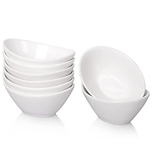 Taeochiy 8 Pack Ceramic Dipping Bowls, 3 Oz Soy Sauce Dish, Gravy Boat Sauce Bowls, Dip Bowl, Sauce Dish for BBQ and Party