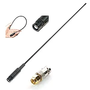 AEcreative Wide-Band Scanner Antenna for Uniden SDS100 BCD436HP BCD396XT BC346XT BC75XLT BC125AT BR330T Whistler TRX-1 WS1040 WS1080 RadioShack Pro Icom IC-R30 IC-RX7 AOR Alinco DJ-X11 DJ-X7T BNC SMA