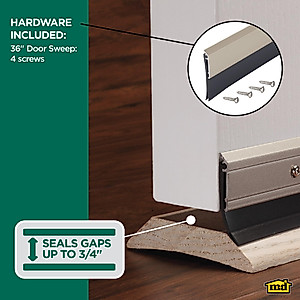 M-D Building Products 48996 M-D Deluxe Heavy Duty Door Sweep, 2-3/4 in W X 36 in L X 1/4 in H, quot