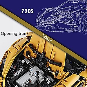 TOYSLY Technique Building Block Set for Adults, Model Cars Kits to build and 720 MOC Building Kits and Engineering Toy for teens, 1:8 Scale Race Car Model (3149 PCS)