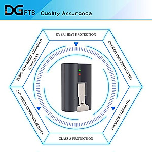 2 Packs Battery Replacement For Video Ring-Doorbell Camera 1/2/3/4, Spotlight Camera, Rechargeable Upgraded Cam Batteries (2nd & 3rd Gen) Camera Indoor and Outdoor PN V4 1ICR19/66-2 6040mAh/22.046Wh