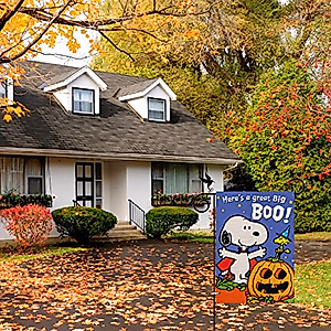 Halloween Garden Flag 12x18 Inch Spooky Boo Double Sided Vertical Farmhouse Decor for Seasonal Holiday Yard