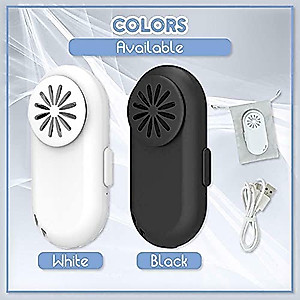Personal Ionizer Air Purifier Wearable, Breathe Cooler Wearable Air Purifier, Wearable Clip-On Air Face Ma-sk Fan, USB Charging Bedroom Office Travel Air Purifier for Kids,Adults (White)