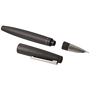 LAMY Black 2000 Fountain Pen with 14ct. Platinum-coated Gold Fine Nib (L01F)