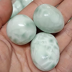 BAWHO 100g 2-3cm Natural Crystal Larimar Stones Gravel Tumbled Quartz Palm Specimen Aquarium Home Decoration DIY QINTINYIN