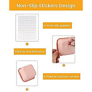 Famhap 16 PCS Pink Desk Drawer Organizers, Versatile Bathroom and Vanity Drawer Organizer Trays, Storage Bins for Makeup, Bedroom, Kitchen Gadgets Utensils and Office (Pink)