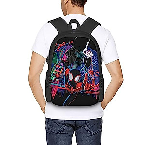 LVTFCO Spider Cartoon Backpack Travel Backpack Superhero Backpack Bags For Men Women