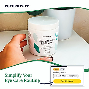 CorneaCare Eye Vitamins and Minerals - Multivitamin | Eye Vitamins for Vision | Eye Health Vitamins | Dry Eye Supplements | Eye Health Supplements | Vision Vitamins for Eyes | 60 Tablets