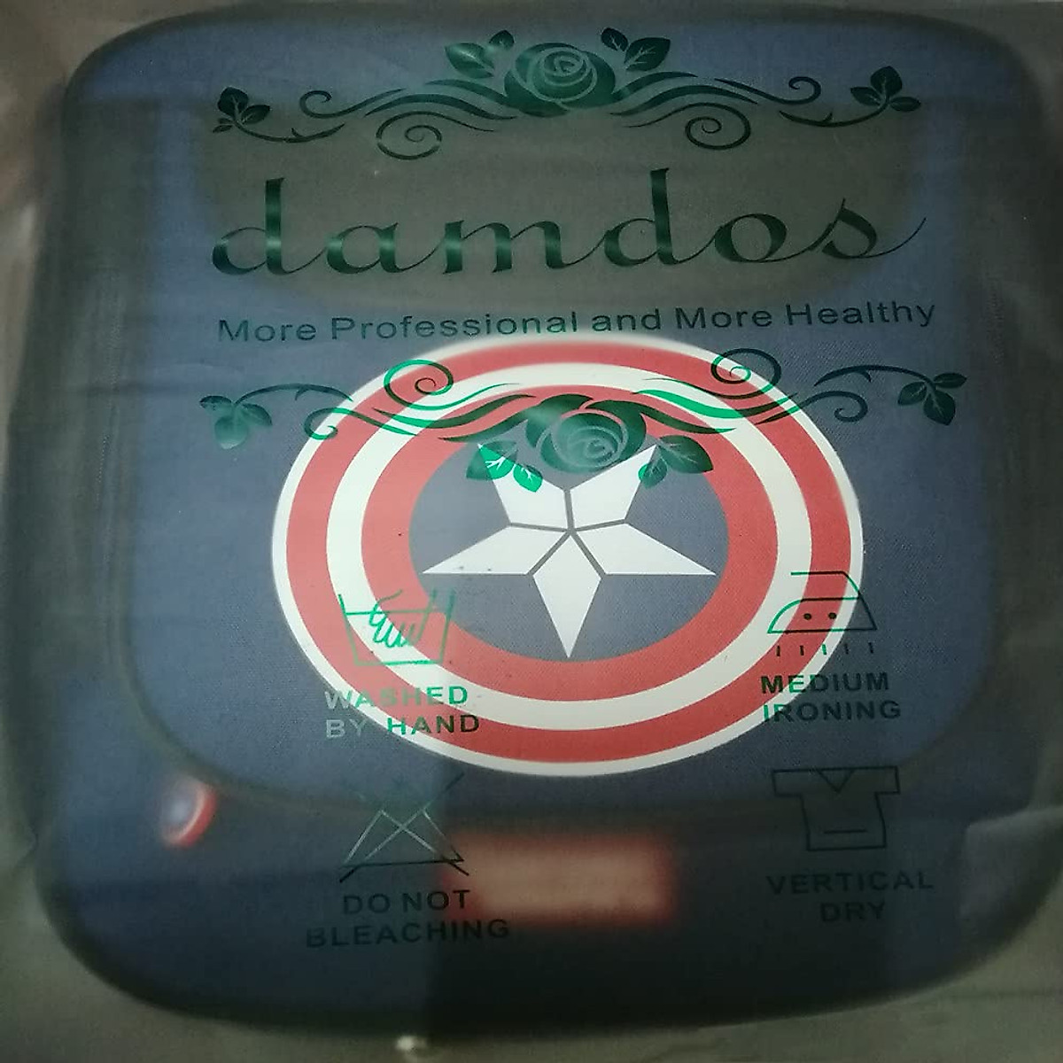 damdos Backpacks Captain America Children Primary Schoolbag School Bags Teenager Student Backpack Dayback Waterproof (Royal Blue Small)