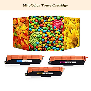 3-Pack(1C+1M+1Y) TN227C TN227M TN227Y Toner Cartridge Replacement for Brother TN-227 TN227 MFC-L3750CDW HL-L3290CDW HL-L3210CW MFC-L3710CW MFC-L3770CDW HL-L3230CDW Printer Toner