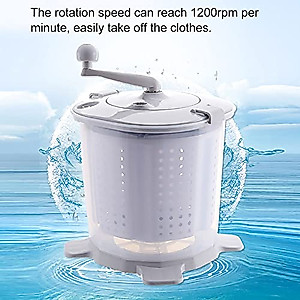 Serlium Portable Washing Machine, Ozone Sterilization Mini Washer with Dehydration Basket Intelligent Underwear Washer Socks Baby Clothes Towels Delicate Items Quick Operation