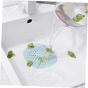 4pcs Anti-Clogging Floor Drain Bath tub Drain Covers tub Drain Covers for bathtubs Floor Drain Strainer Hair/Vegetable Scraps/Garbage Silicone Hair Catcher Sink Drain Stopper TPR