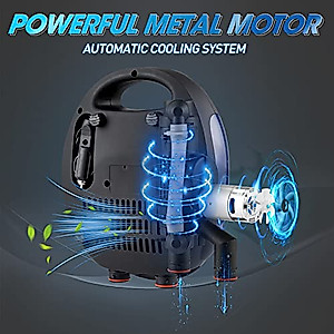 Polotrag Paddle Board Pump, SUP Electric Pump, Professional 20 PSI Portable Air Compressor with Auto-Off, Deflation Function and 12V DC Car Cigarette Lighter for Inflatables, Kayaks and Boats