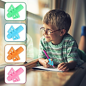 16 Pack Pencil Grips for Kids Handwriting, Pencil Holder for Kids, Handwriting Grip, Ergonomic Training Pencil Grips, Writing Tool for Toddlers, Preschoolers, Children