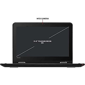 Lenovo ThinkPad Yoga 11E 2-in-1 11.6'' HD Touchscreen Laptop PC, Intel Celeron N4120 Processor, 4GB RAM, 128GB SSD, Webcam, Stereo Speakers, USB-C, HDMI, WiFi, Windows 10 Pro + Accessories