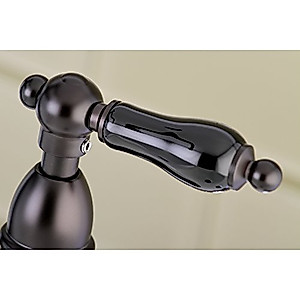 Kingston Brass KS1175PKL Duchess Bridge Kitchen Faucet, 8-3/4" In Spout Reach, Oil Rubbed Bronze
