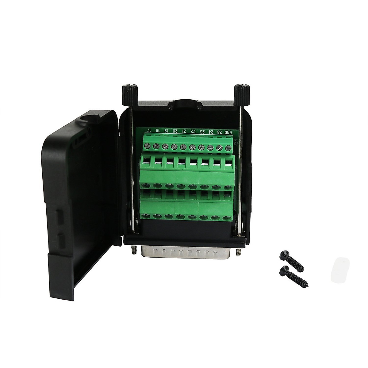 TwinkleBay DB25 Connector to Wiring Terminal Db25 Breakout Board Solder-Free (Female Adapter with Case)