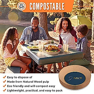 Air Fryer Liners XL FAMILY SIZE, 100 Pcs, 9.06-inch Internal Diameter Disposable Paper Liner for Baking Frying Grilling Roasting Microwave - Unbleached Non-Stick Oil-proof. For ROUND &/SQUARE Fryers