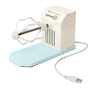 We R Memory Keepers 0633356604990 Spin It-Motorized Rotary Drying Tool, 1 Count (Pack of 1), White