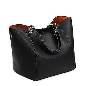 Womens Leather Handbags Tote Bag Shoulder Bag Top Handle Satchel Designer Ladies Purse (1#)