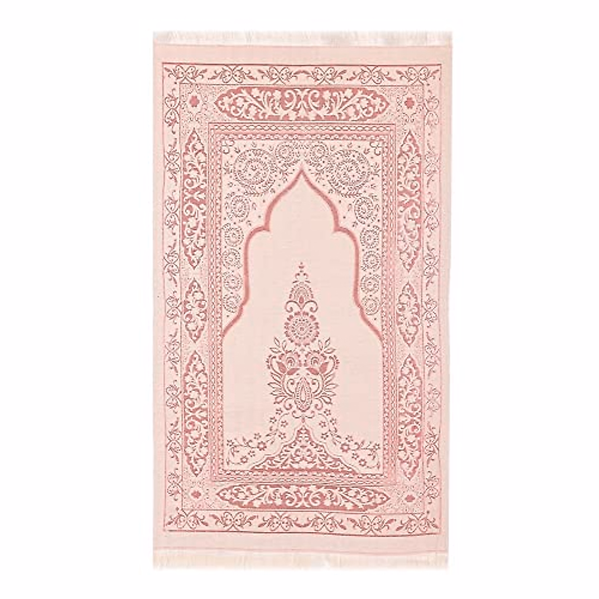 Muslim Prayer Rug, Yaseen Surah Pocket-Size Book & Prayer Beads Set, Perfect Islamic Gift I Mawlid Gift I Suitable for Men, Women | Islamic Ramadan Eid Gifts, (1 Sets, Pink)