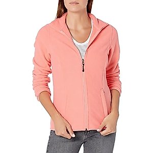 Amazon Essentials Women's Full-Zip Polar Fleece Jacket - Discontinued Colors, Coral Pink, Small