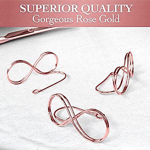 Pullan Table Number Holder Stands 12 Pack - Wedding Seating Labels Placecard Clips | Name Setting Place Card Holders | Photo Picture Cards Display Stand for Party | Reserved Sign Numbers Rose Gold