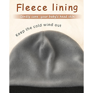 FURTALK Baby Beanie Fleece Lined Toddler Winter Hat Boys Girls Knit Warm Beanies Kids Ski Hats for 0-8 Years