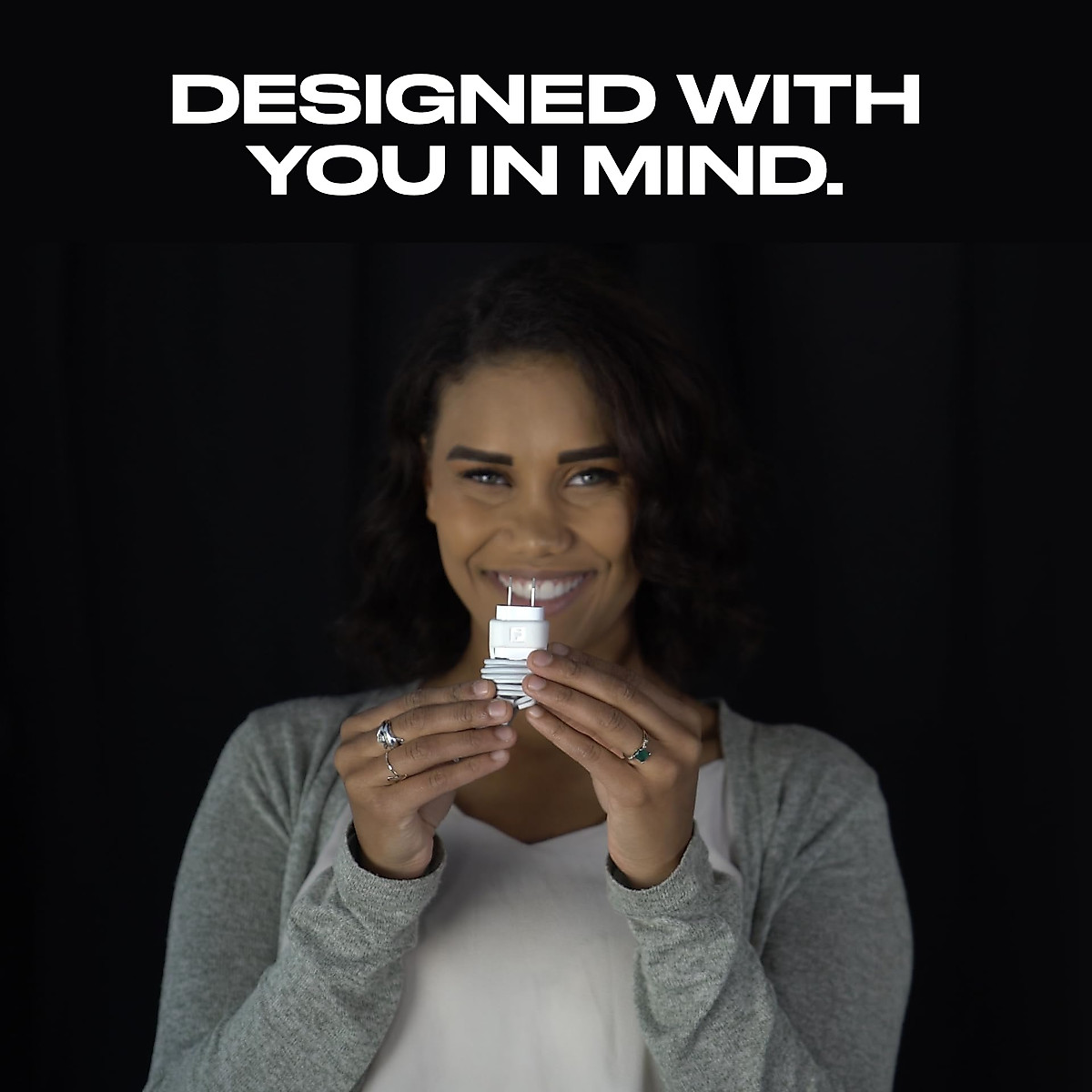 The Snap Back Charger Winder Compatible with Apple 20W/18W USB-C Chargers for Travel and Cable Management