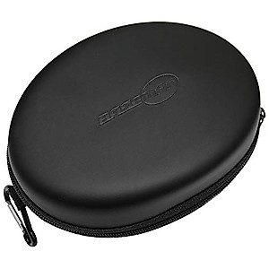 BASEMAN Universal Headphone Case Bag - Portable, Hard EVA Shell Storage Travel Carrying Case Bag for Over-Ear and On-Ear Headphones - Black