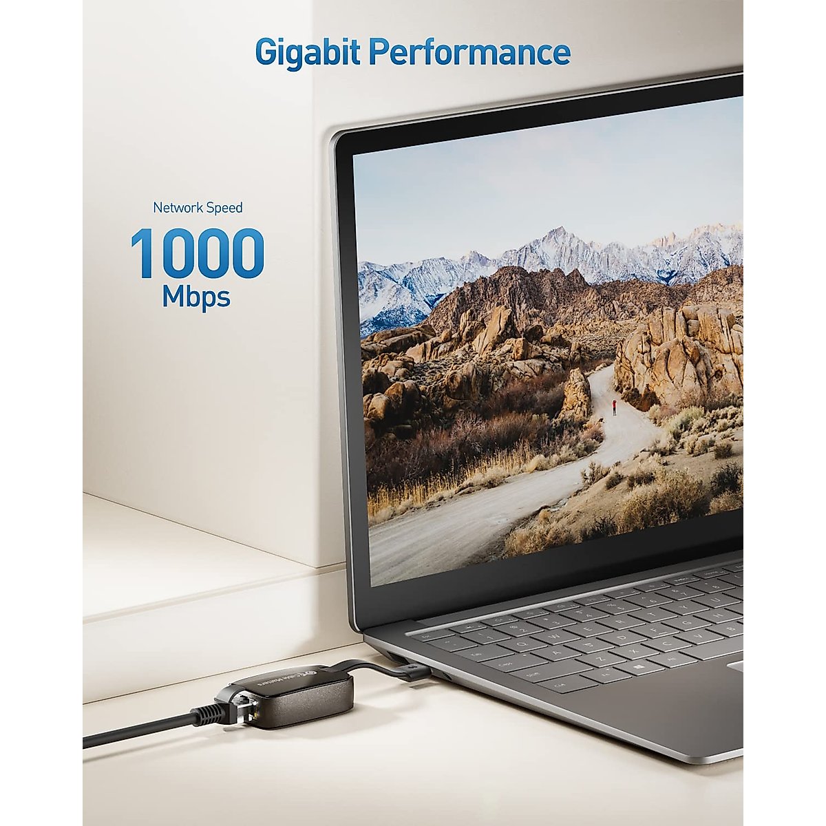 Cable Matters USB C to Ethernet Adapter Gigabit, Compact 1Gbps Thunderbolt 4 to Ethernet Adapter - Thunderbolt 4, USB4 Compatible for MacBook Pro, iPhone 16/15 Pro Max Plus, iPad Pro, XPS