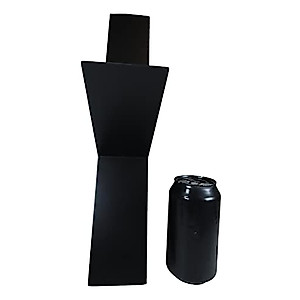 Ebros Light Duty Black Sacred Pentagram Pentacle Star Wall Hanging Floating MDF Wood Shelf 15" Tall 15" Wide Occult Wiccan Triple Goddess Home Office Room Accent