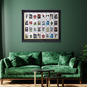 Trading Cards Protector Case Acrylic Clear Baseball Card Holders with Label Position Hard Card Sleeves Small Sturdy Storage Box for Card Standard Collector Sport Game Grade Card Case (6 Pieces)