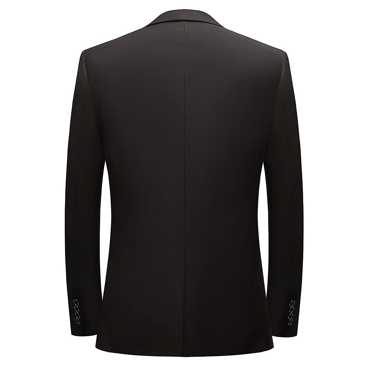 Men's 3 Piece Suit Slim Fit One Button Solid Tuxedo Jacket Suits for Men Slim Fit for Wedding Prom Blazer Vest Pants Black