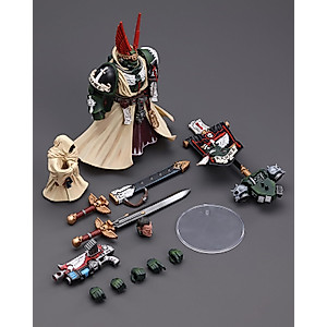 Pipigirl JoyToy 40K Genuine License 1:18 Action Figure, Dark Angels Supreme Grand Master Azrael, 4.96 inch Collectible Action Figures Kits (Supreme Grand Master Azrael)