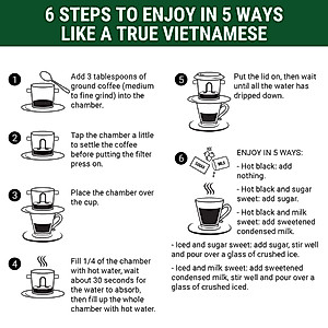 Robusta Coffee Beans Espresso, Vietnamese Coffee Beans Roasted Dark for Low Acid & High Caffeine Strong Coffee from Asian Coffee Beans