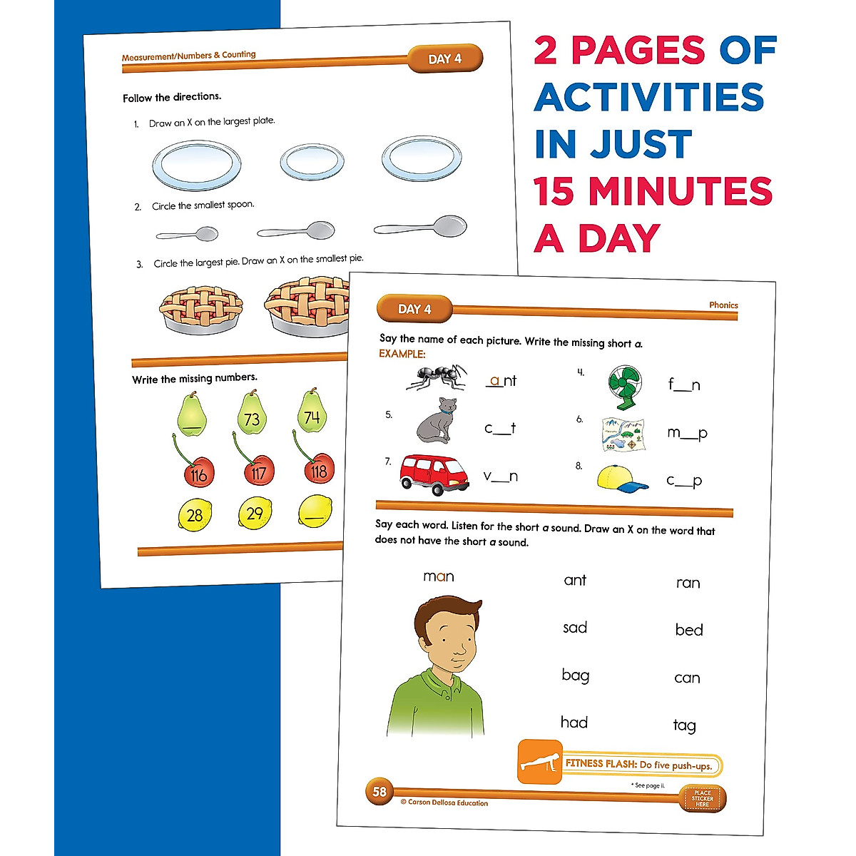 Summer Bridge Activities Kindergarten to 1st Grade Workbooks, Math, Reading Comprehension, Writing, Science, Fitness, Social Studies Summer Learning, 1st Grade Workbooks All Subjects With Flash Cards