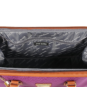 Steve Madden Global Wire Frame Purple Satchel