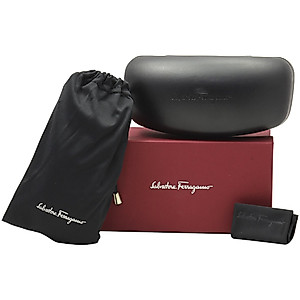 SALVATORE FERRAGAMO-SF1018S 001 Rectangle Sunglasses Black Gray