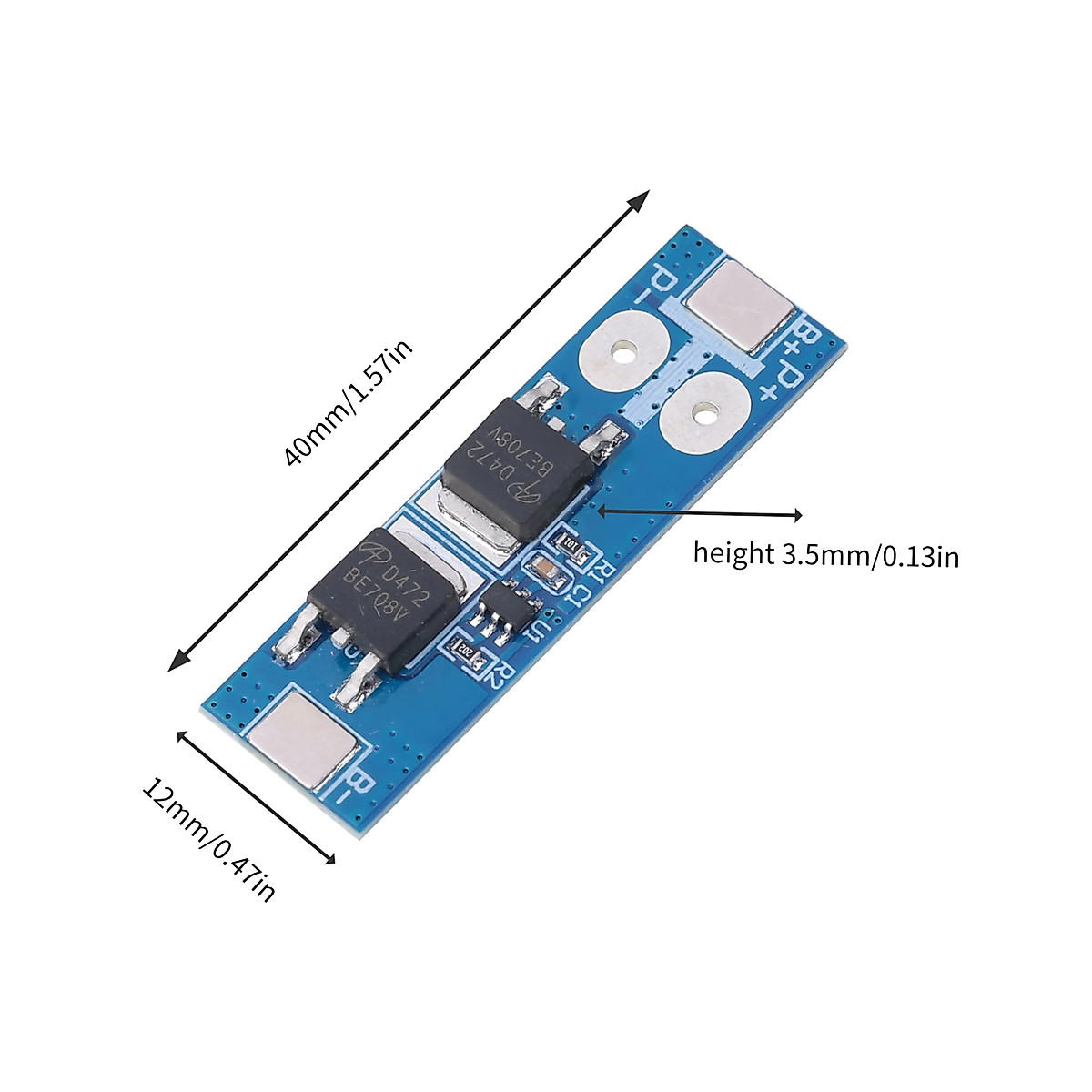 3Pcs Lithium Battery Board Lithium Iron Board Overcharge Discharge Prevention Charger Module Charging Controller 3.2V 12A
