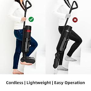 INSE Wet Dry Vacuum Cleaner Lightweight Cordless Vacuum and Mop for Hard Floors Wet-Dry Cleaning with LED Display and Voice Assistance-W5