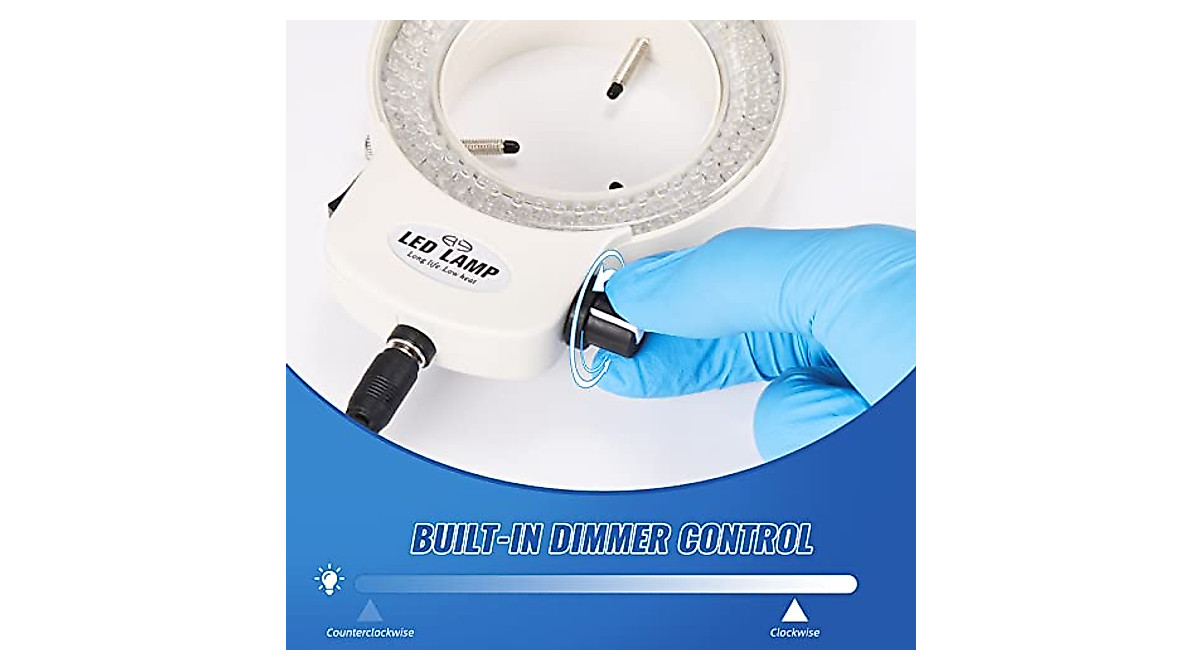 Annhua 144 LED Ring Light for Microscopes