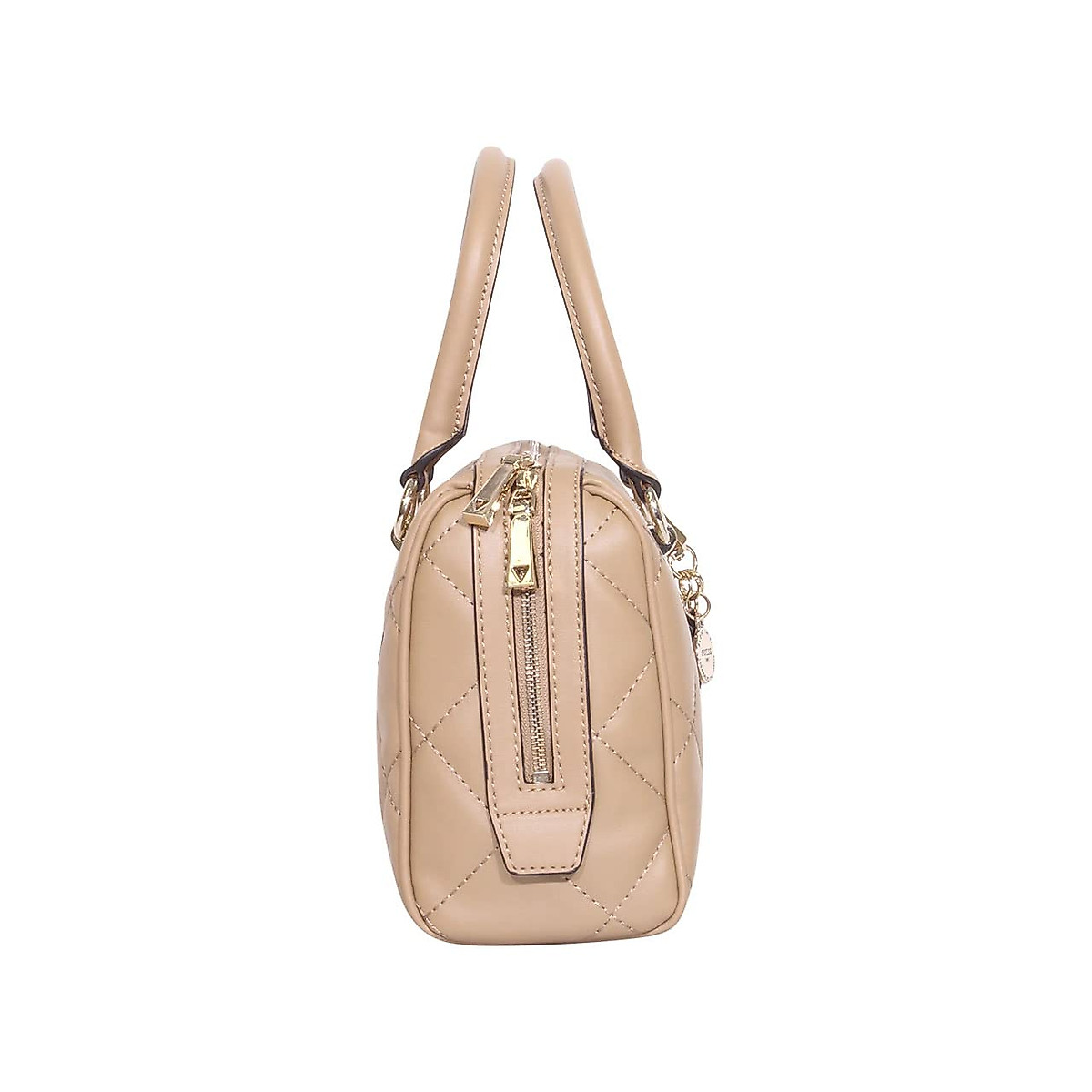 GUESS Cessily Box Satchel Beige One Size