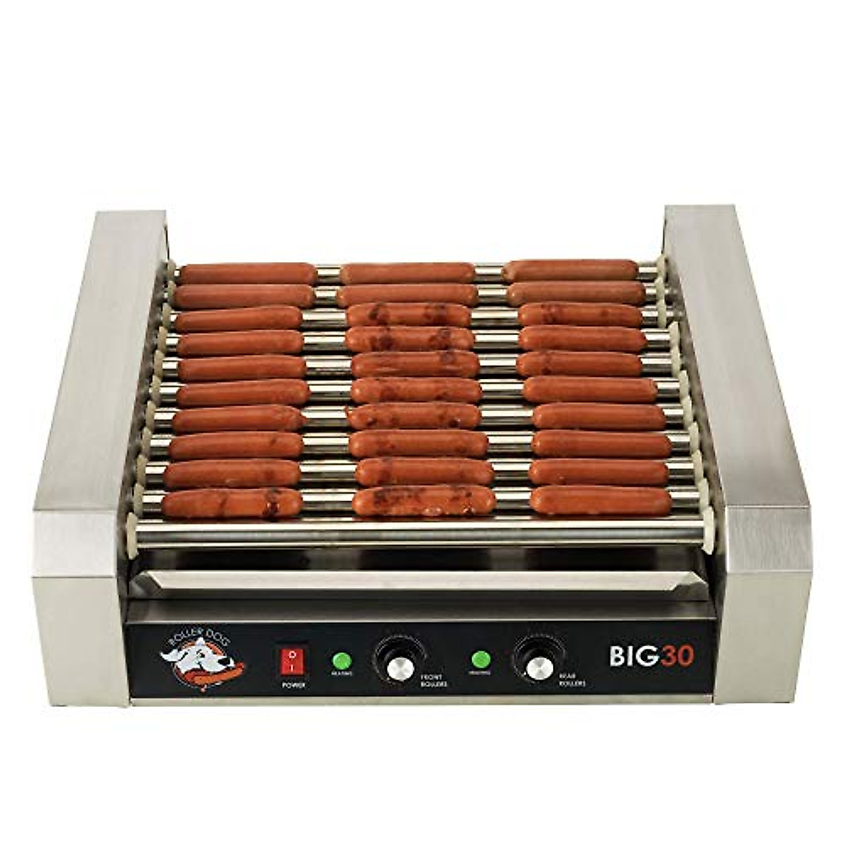 Roller Dog RDB30SS hot Dog Cooker, 23" L x 18 3/4" W x 8" H, Stainless Steel